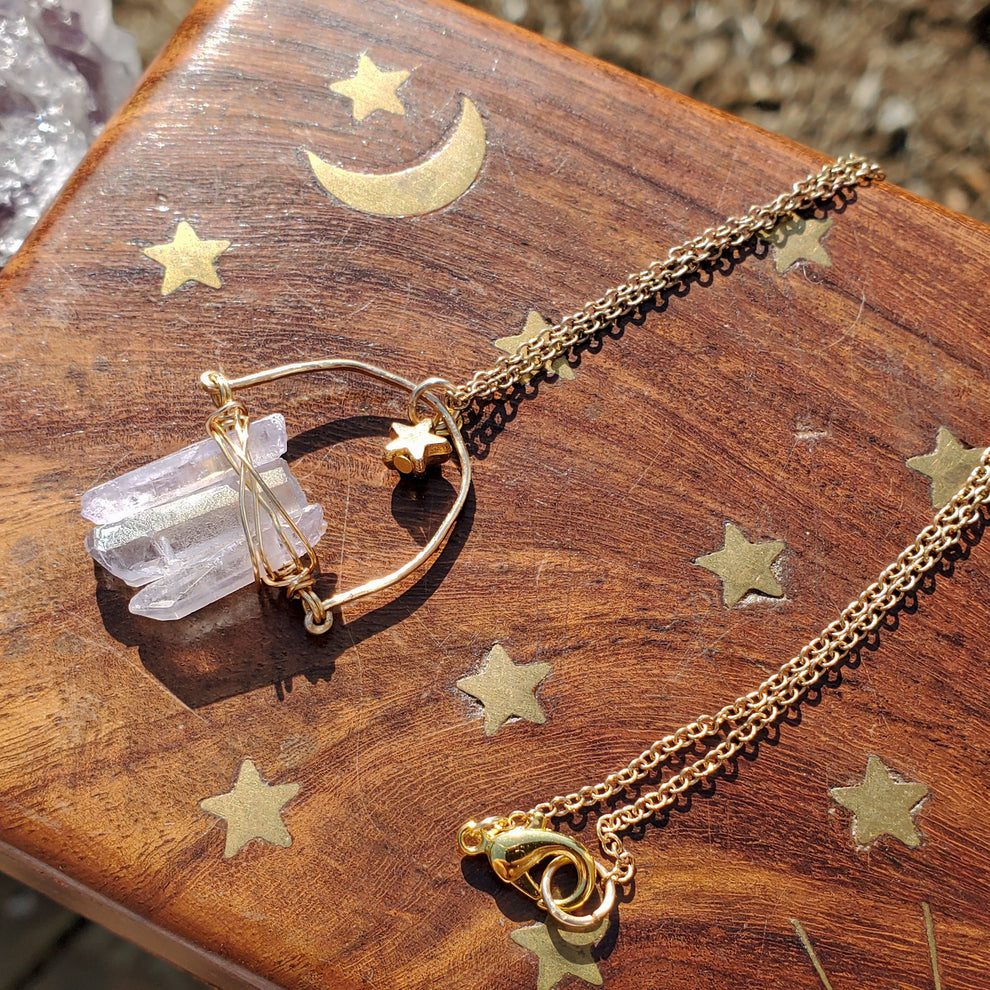 Lavender Pastel Coated Quartz – Mystic Meteora